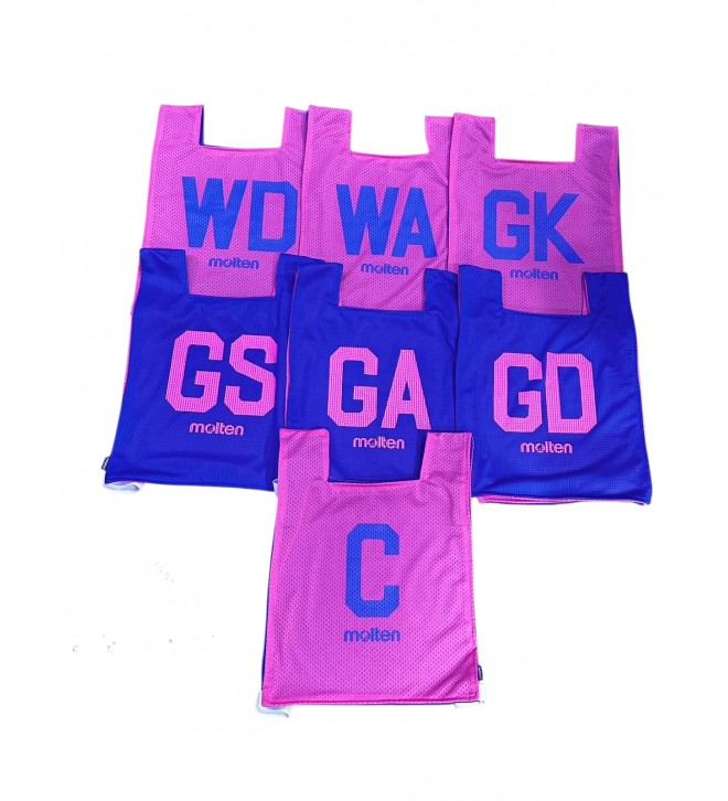 Molten Net Ball BIBS (PINK / ROYAL)