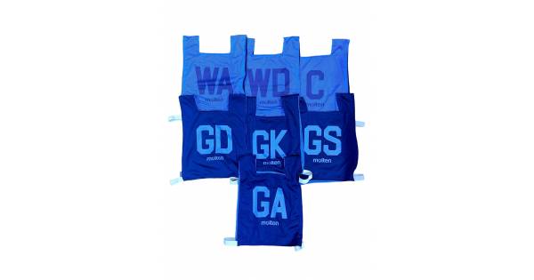 Molten Netball Reversible Mesh Bib Set (sky blue / navy)