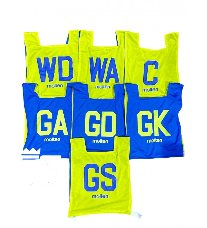 Molten Netball Reversible Mesh Bib Set (ROYAL / LT GREY)