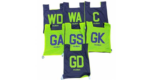 Molten Netball Reversable Mesh Bib Set (Sea Blue/Navy)