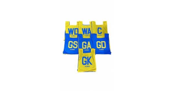 Molten Netball Reversible Mesh Bib Set (Yellow/Royal)