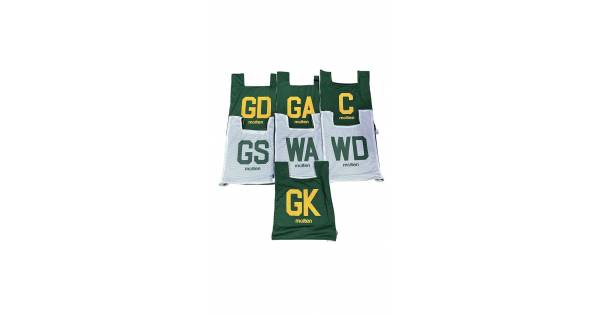 Molten Netball Reversible Mesh Bib Set (DARK GREEN/WHITE)
